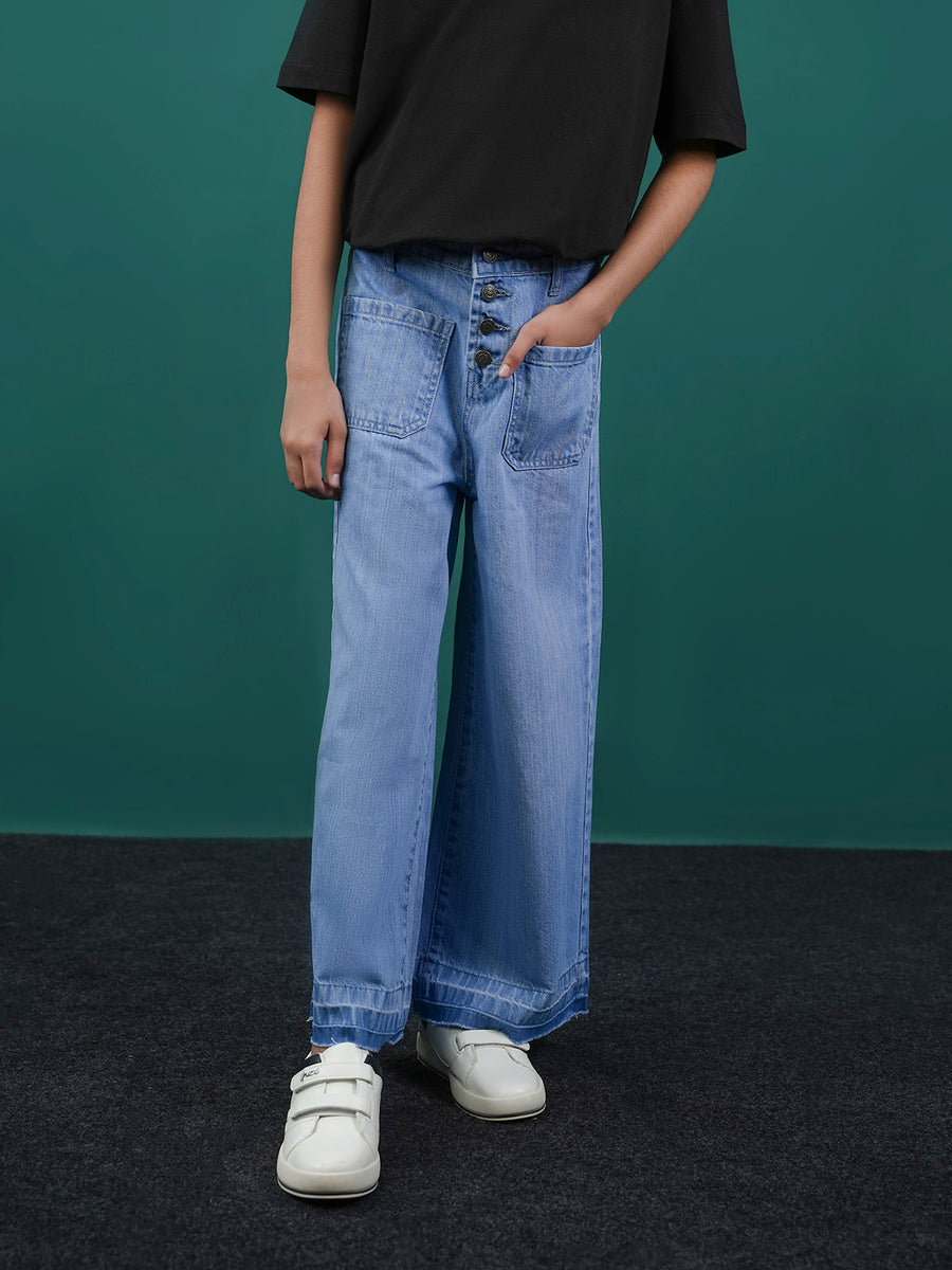 "BUNEM" Relaxed Look Denim Pant--GC313 – Unze London