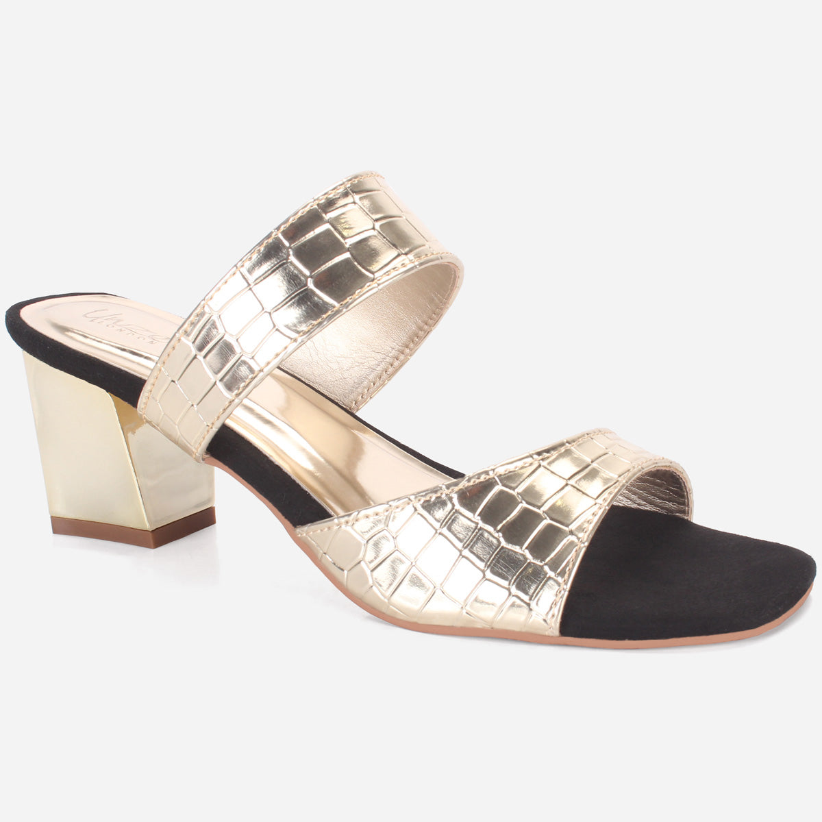Women "ROWAN" Fancy Block Heel Sandals – Unze London