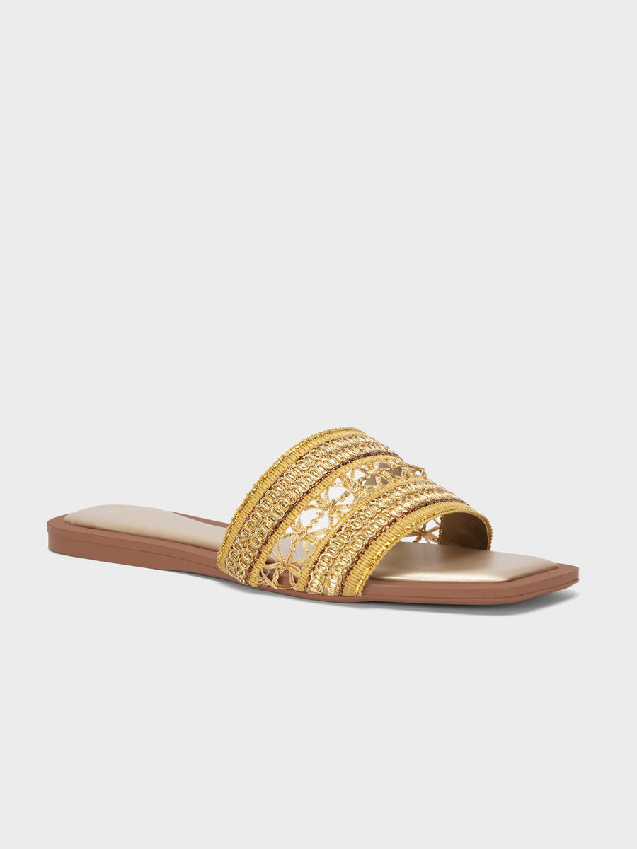 Womens "AERES" Stylish Fancy Slippers – Unze London