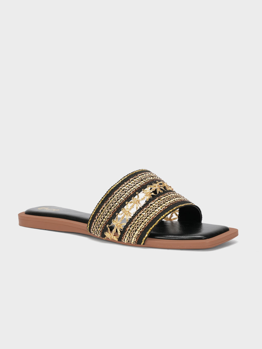 Womens "AERES" Stylish Fancy Slippers – Unze London