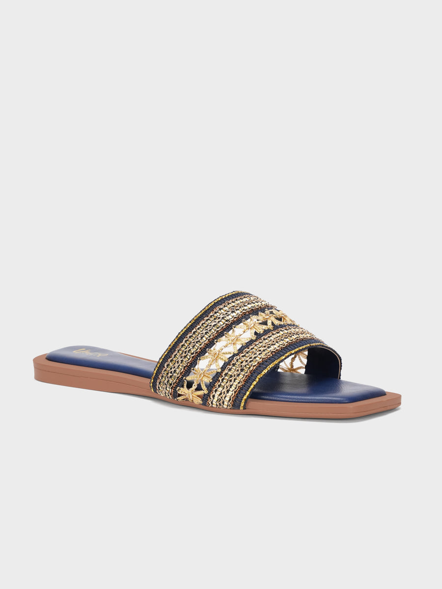 Womens "AERES" Stylish Fancy Slippers – Unze London