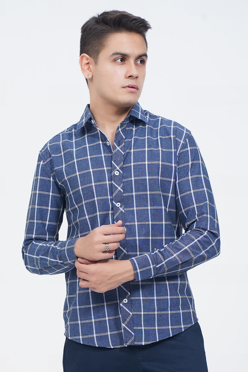 Men's "WESTON" Casual Striped Button Up Shirt – Unze London