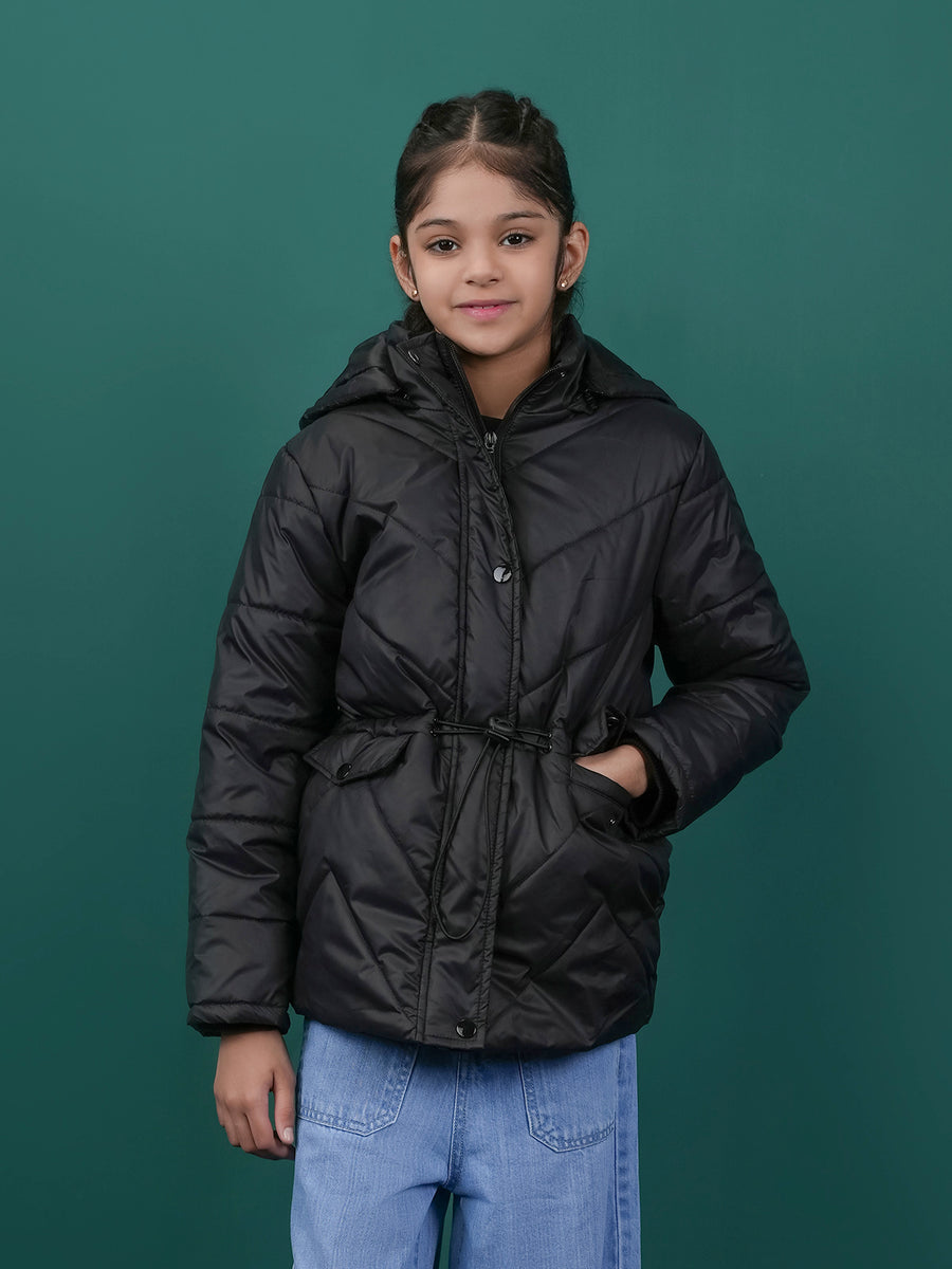 "ARABETH" Hoodie Regular Fit Puffer Jacket – Unze London