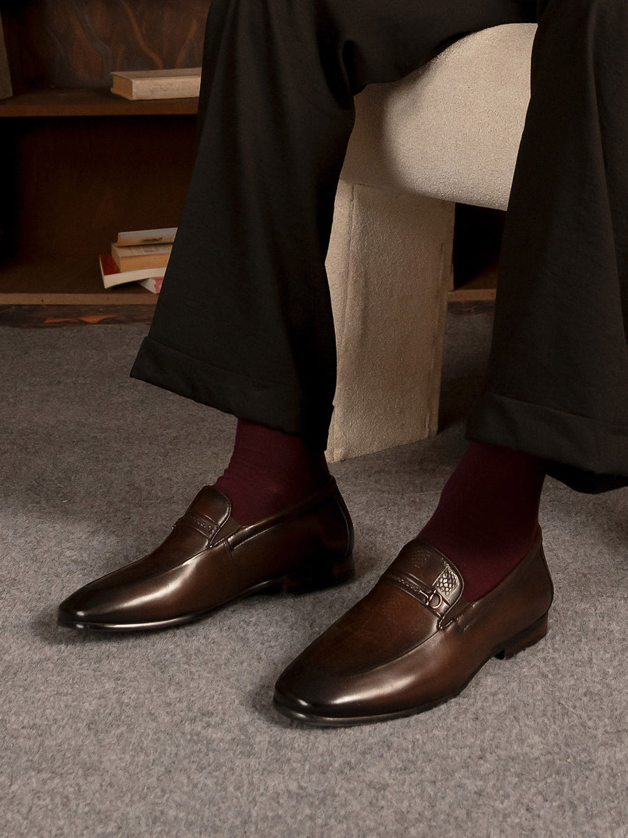 Men "GAINES" Leather Comfort Formal Shoes – Unze London