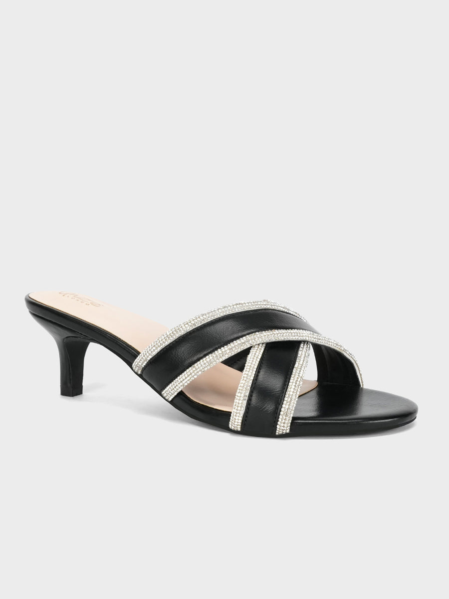Women's "NOIRION" Cross Over Sandals--L40742 – Unze London