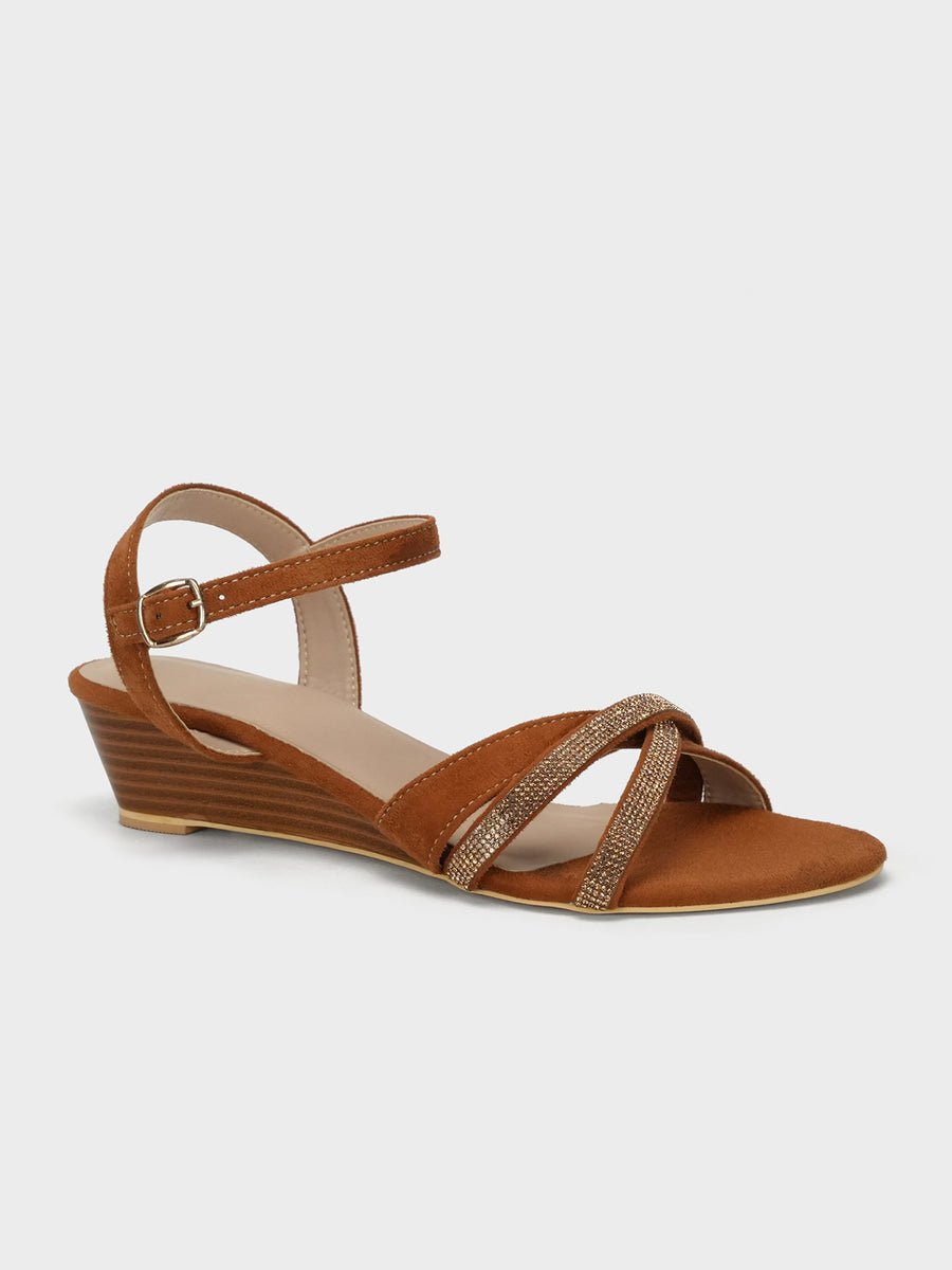 Women's "CHARON" Cross Over Design Sandals--L41230 – Unze London