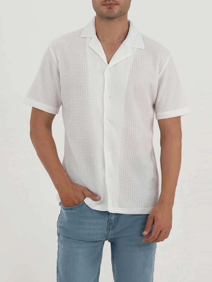 "FAUVE" Lightweight Regular Fit Casual Shirt – Unze London