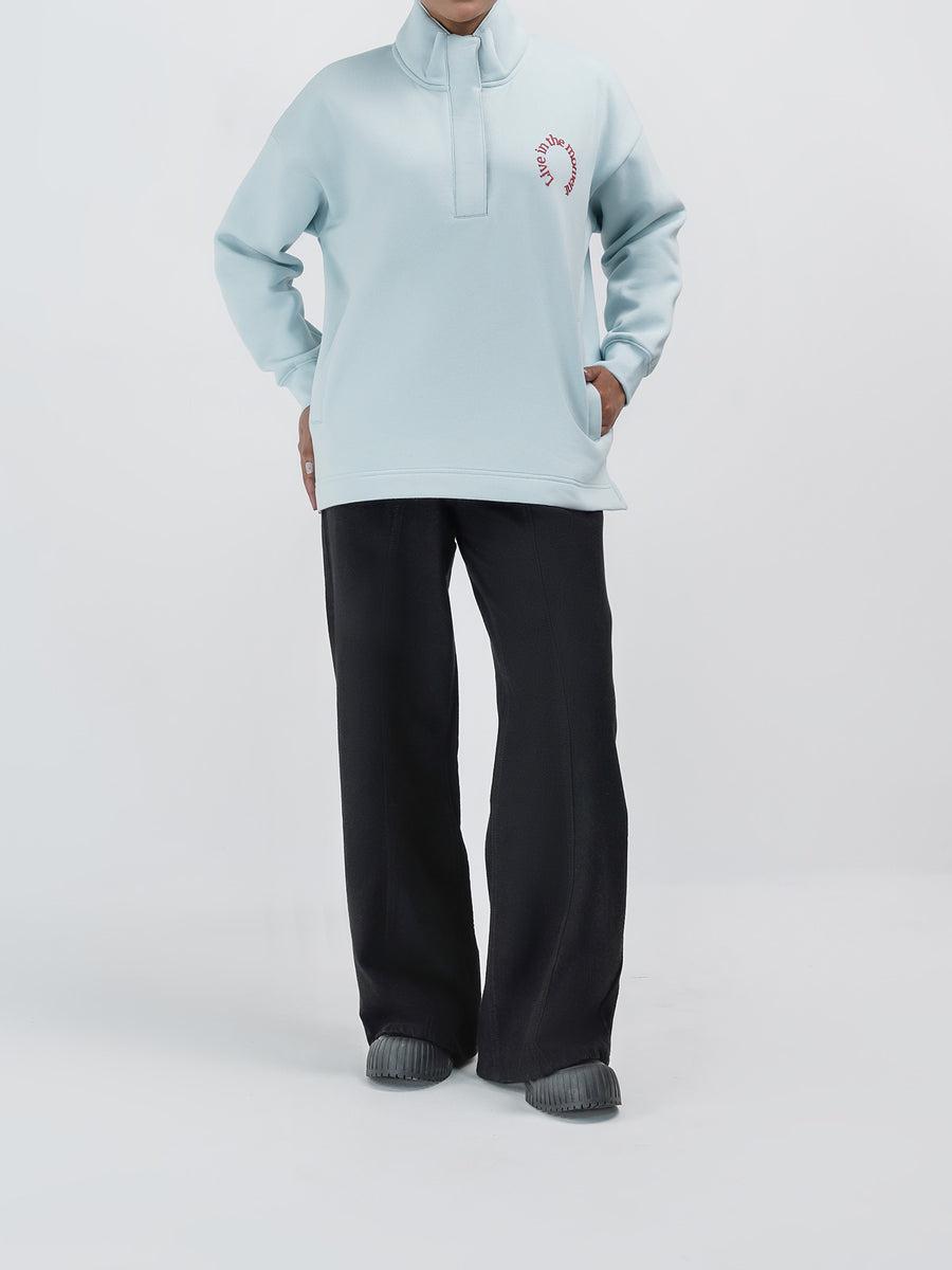 "ANTARES" Casual Half Zip Sweatshirt – Unze London