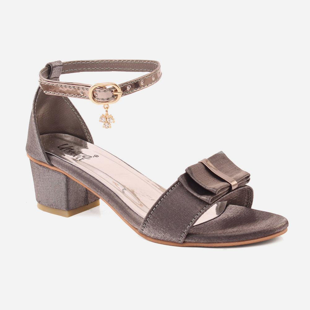 Girls "MIA" Block Heel Sandals – Unze London