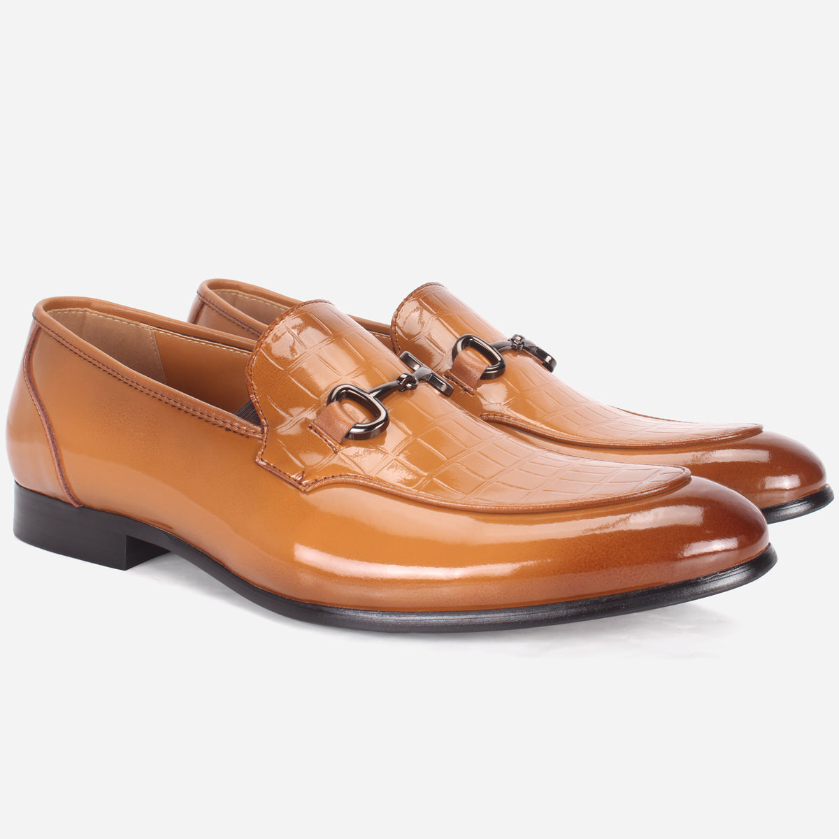 Mens "KAZIN" Leather Office Formal Slide In Shoes – Unze London