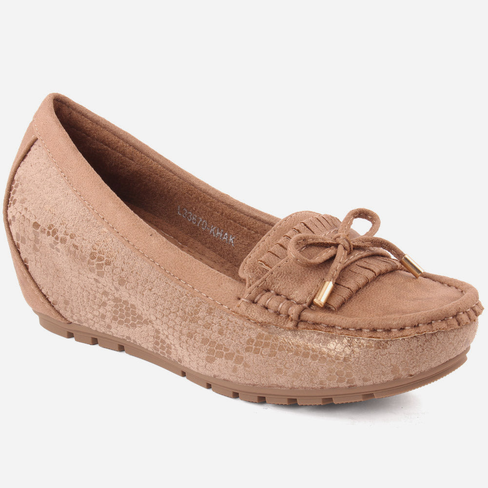 Women" ANNE" Suede Casual Mocassins – Unze London