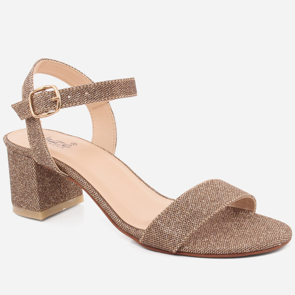 Women "SANDRA" Block Heel Stylish Sandals – Unze London