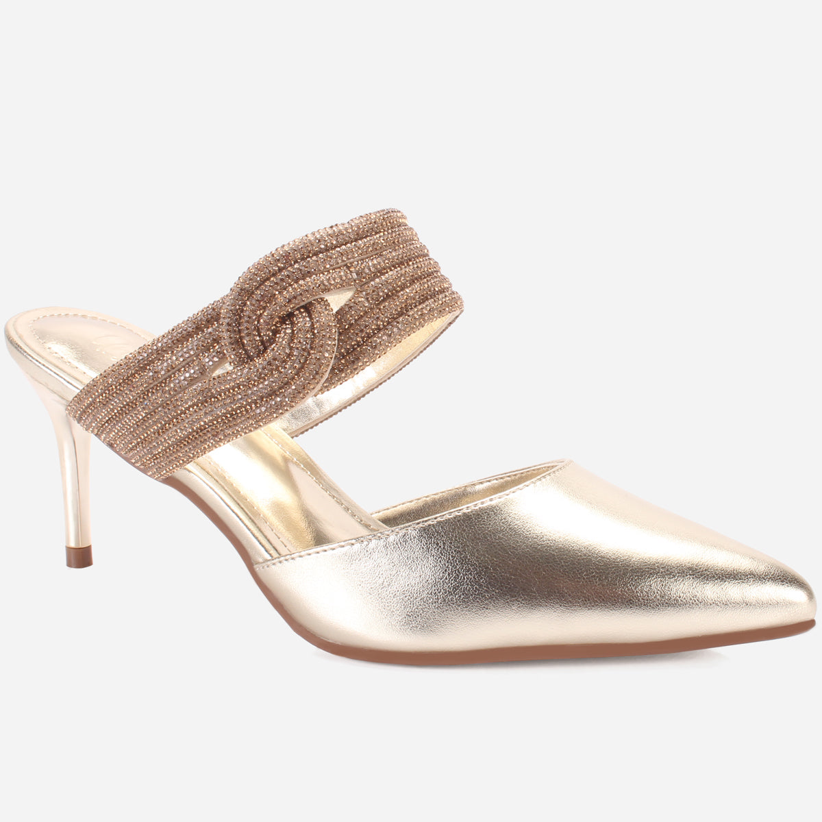 Womens "JANVOY" Embellished Pointed Toe Sandals – Unze London