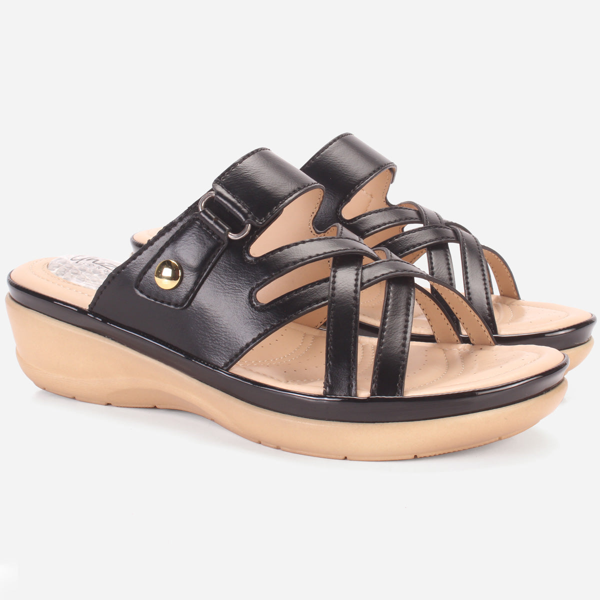 Women's "SUZI" Casual Everyday Wedge Slippers – Unze London